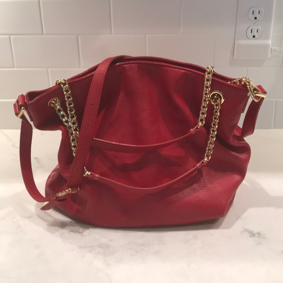MICHAEL Michael Kors | Bags | Michael Kors Red Tote | Poshmark